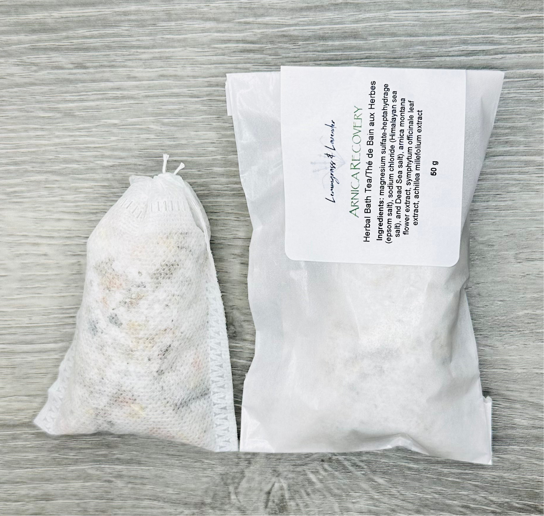 Arnica Recovery Herbal Bath Tea – Lemongrass & Lavender